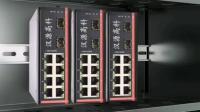 汉源高科2光4电2光8电工业级光纤收发器工业级交换机10G端口全千兆...