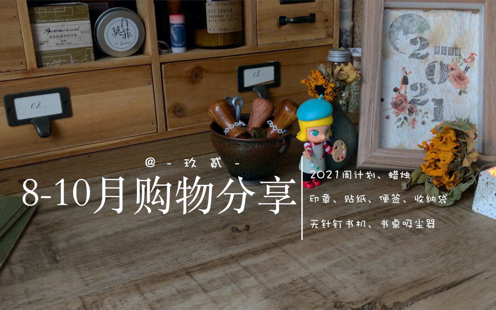 【购物分享】购物分享 #05|印章|贴纸|便签|无针订书机|书桌吸尘器|8-10...