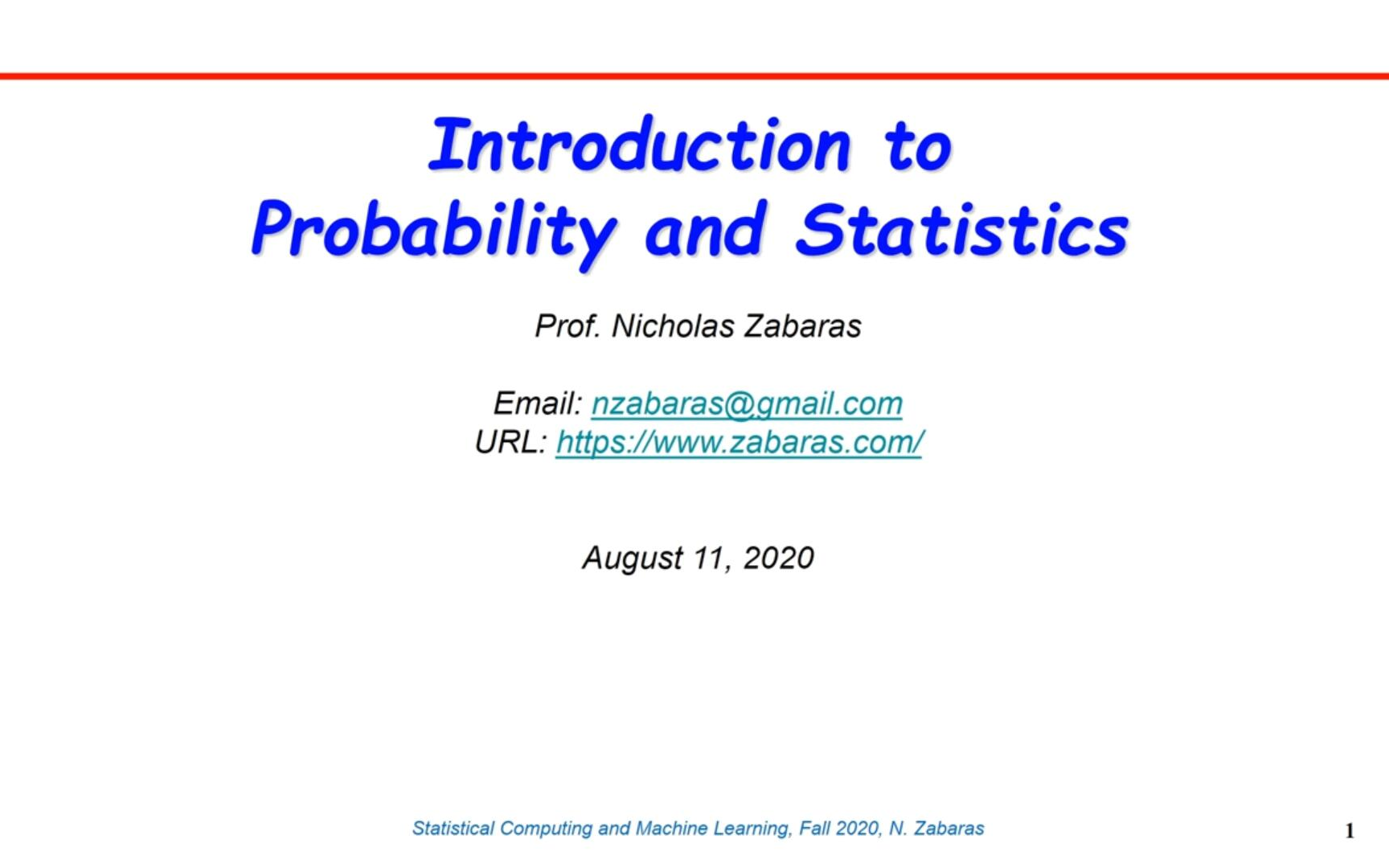 Statistical Computing Methods for Scientists Engineers (统计计算)