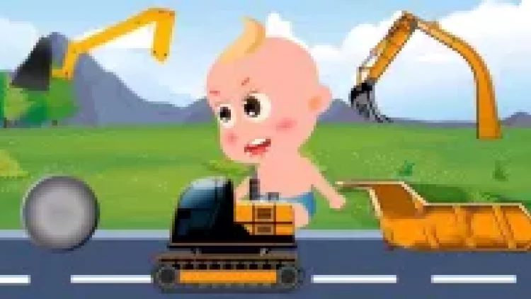 挖掘机动画片