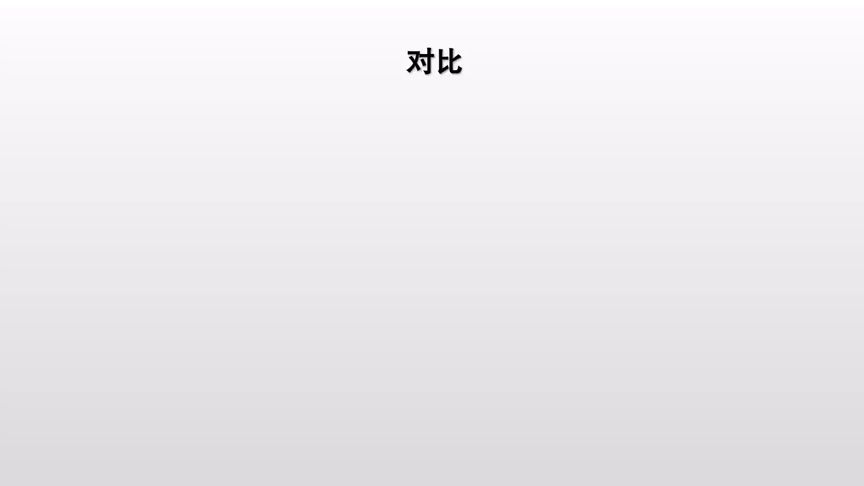 修辞手法:对比的含义,作用、举例