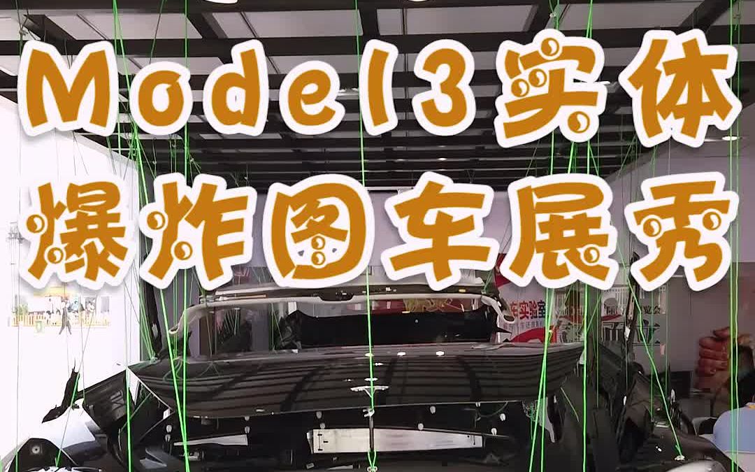 特斯拉Model 3 实体爆炸图车展秀