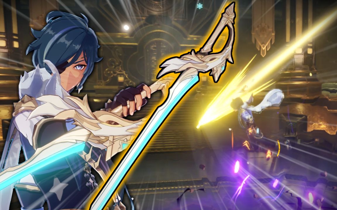 【原神】精4风鹰剑+6命物理凯亚 我尝试在公子副本使用他