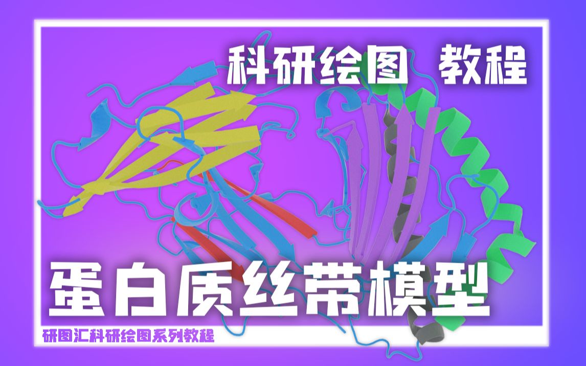 【研图汇】蛋白质丝带模型绘制