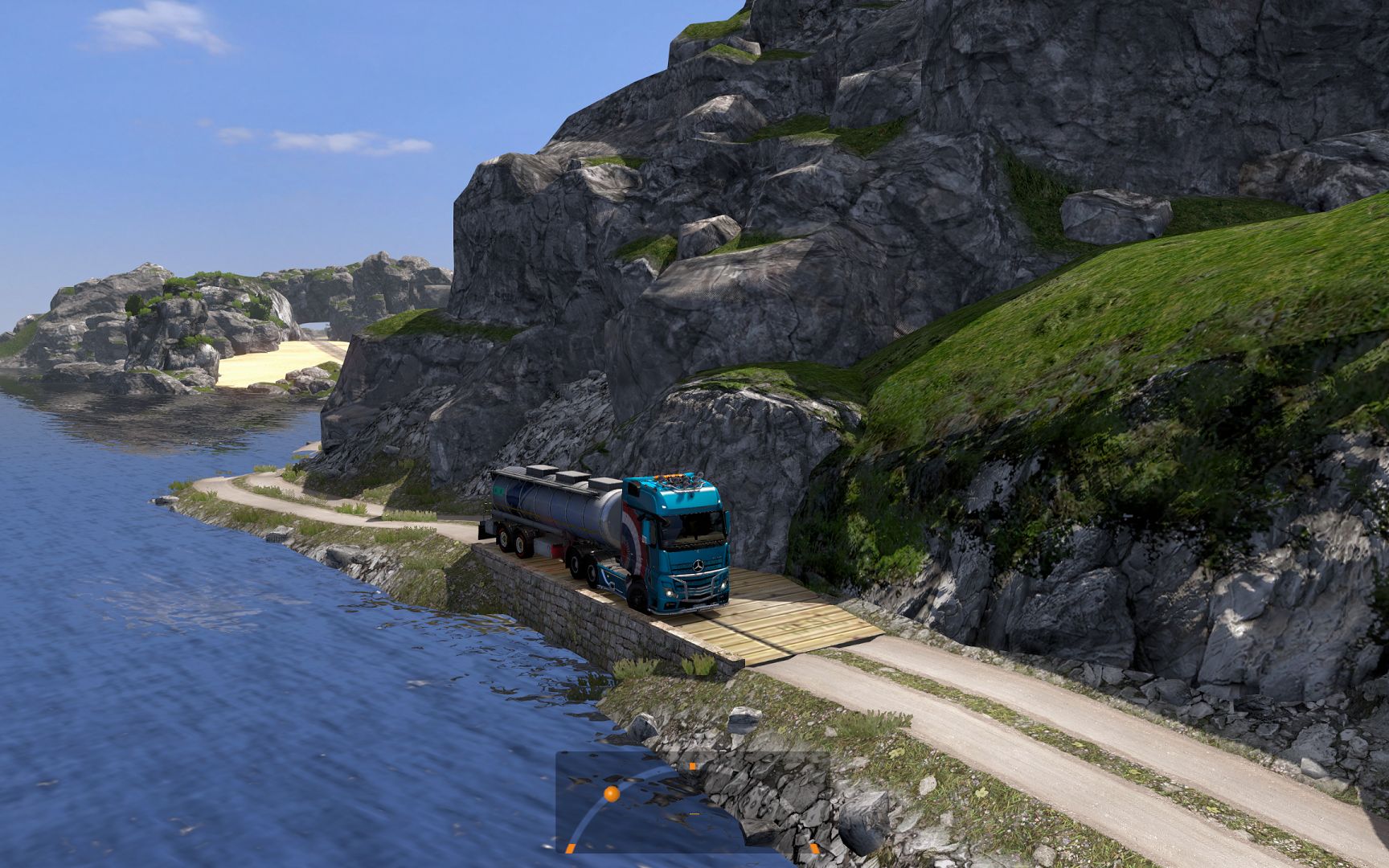 【欧洲卡车模拟2】大街小巷山路海景尽收眼底之大乌托邦地图mod2.0...