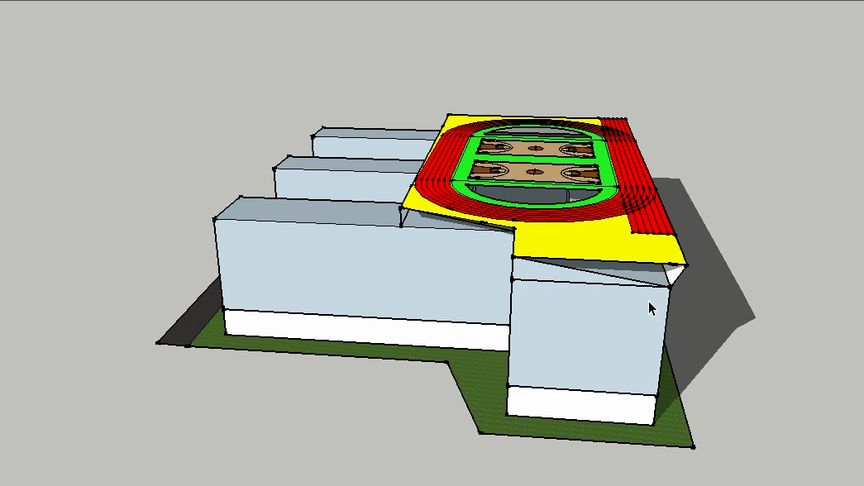 用地紧张的高密度高容积率的城区小学概念设计方案 #建筑设计