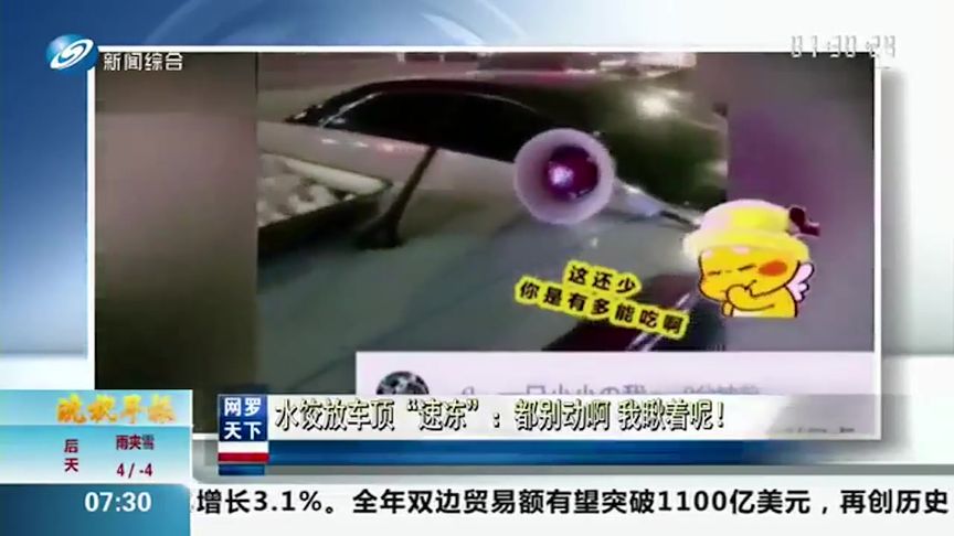 东北一司机将水饺晾车顶“速冻”,配喇叭喊:都别动啊我瞅着呢!