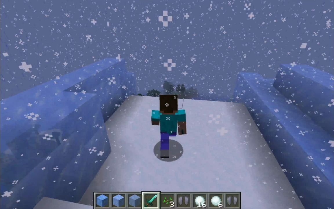 在我的世界(Minecraft)用Python代码演绎冰雪奇缘!