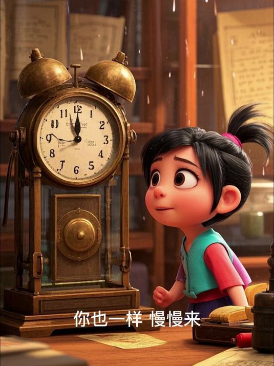 少儿,老钟表的叹息,与慢下来的时间