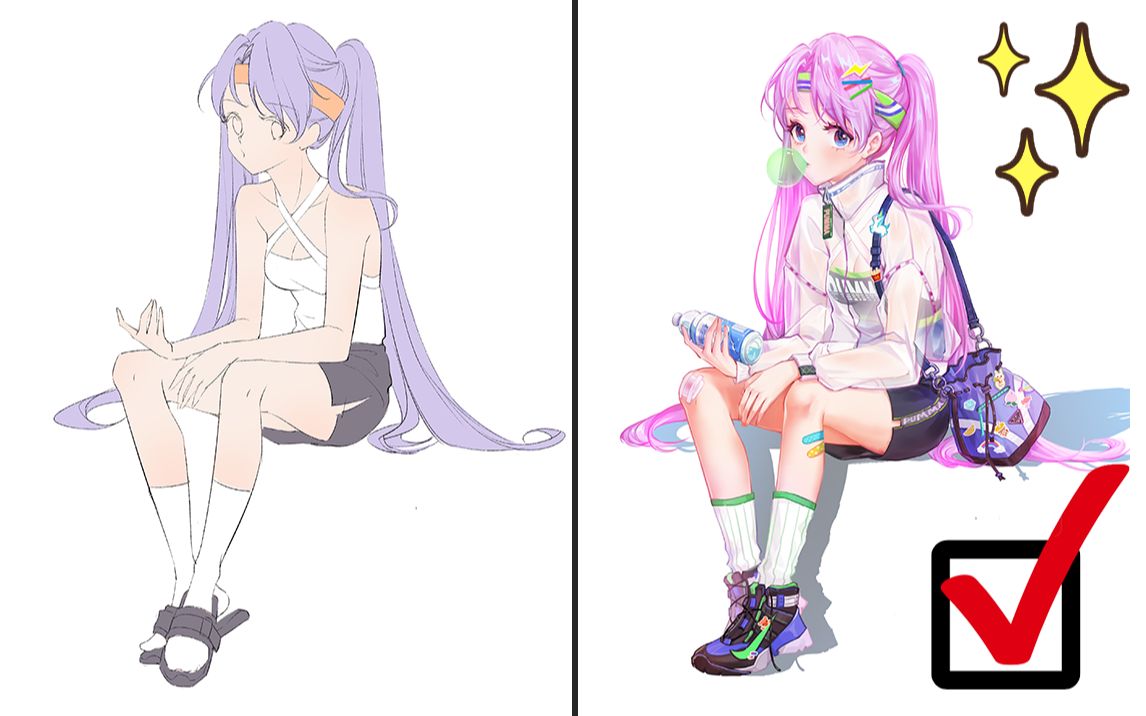 【鞋子画法】脚会了!腿会了!鞋子不会画?多款万能鞋子画法!