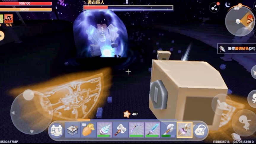 迷你世界:打远古巨人教程，学会了再也不怕巨人了。