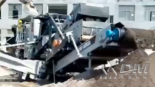 移动破碎机移动灵活、机动性强、便于更换作业场区,一体化模式,占地...