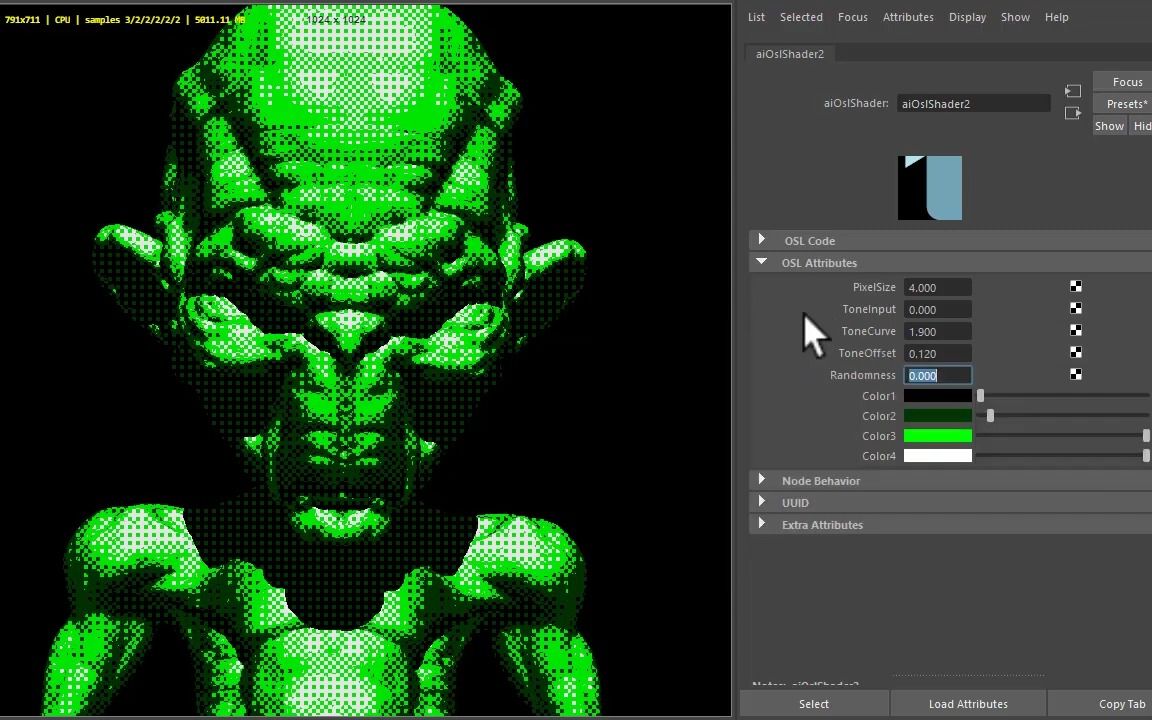 【中文字幕】Arnold 教程 - 在 MtoA 中使用 pixelart.osl 着色器 Using ...