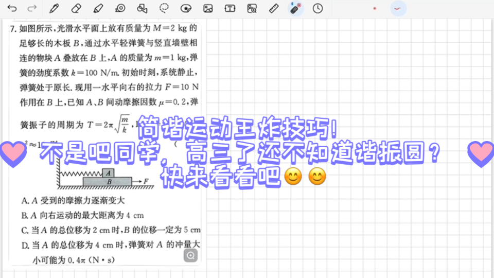 谐振圆:简谐运动王炸技巧