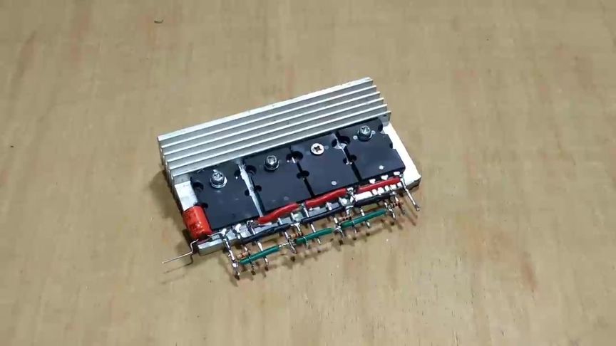 4×100瓦功放电路制作,还是用的2sc5200元件