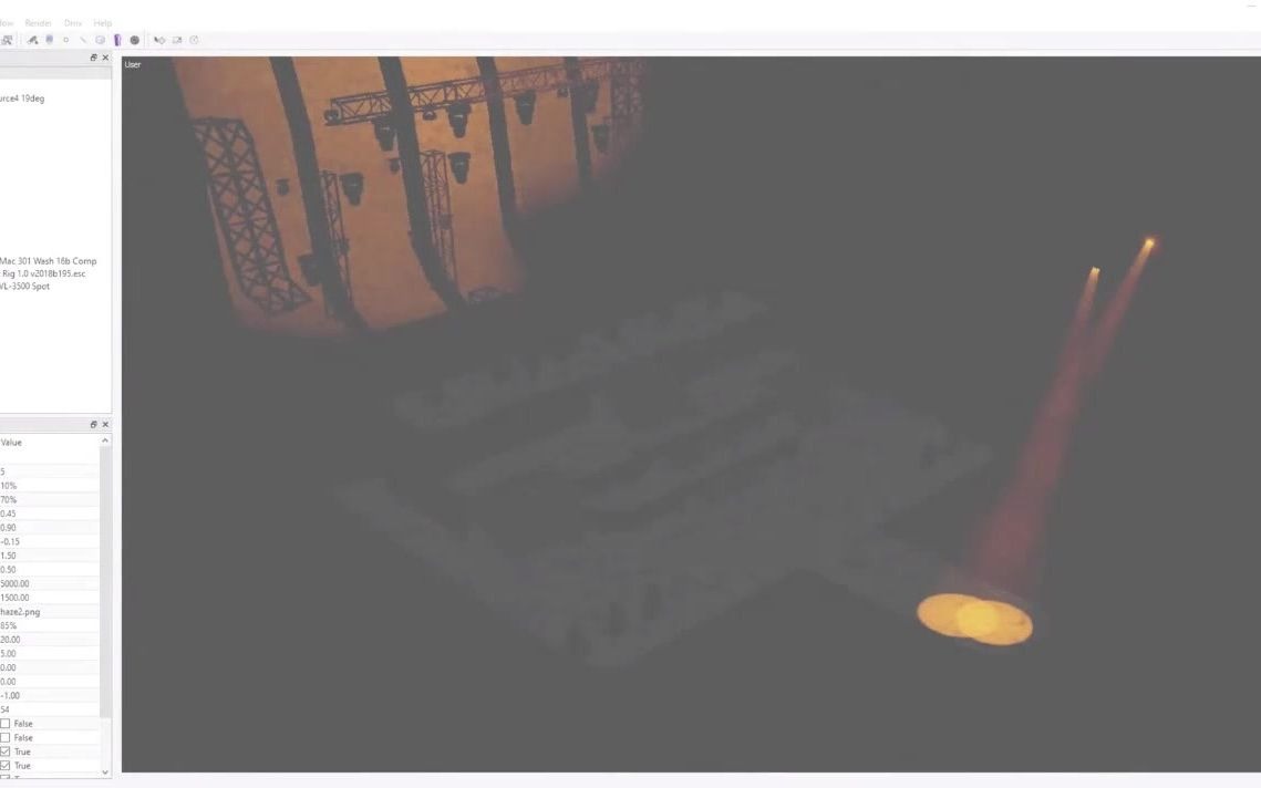 Vectorworks使用 Vision 查看灯光动态效果