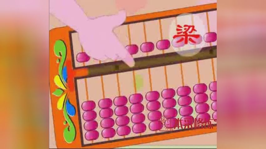 珠算基础动画教学 可爱的小算盘 适合初学者
