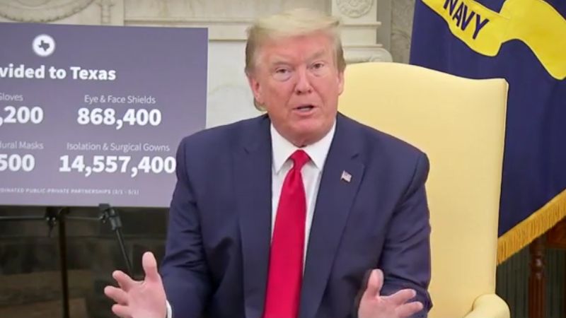 美国总统特朗普将每天接受新冠检测,确诊随从负责日常饮食工作