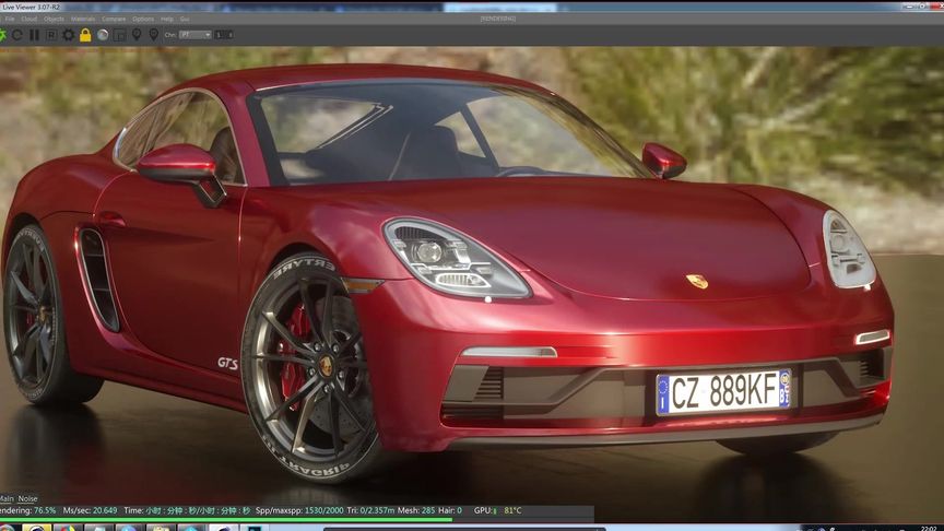 C4D还有这神操作,3分钟做出保时捷汽车模型