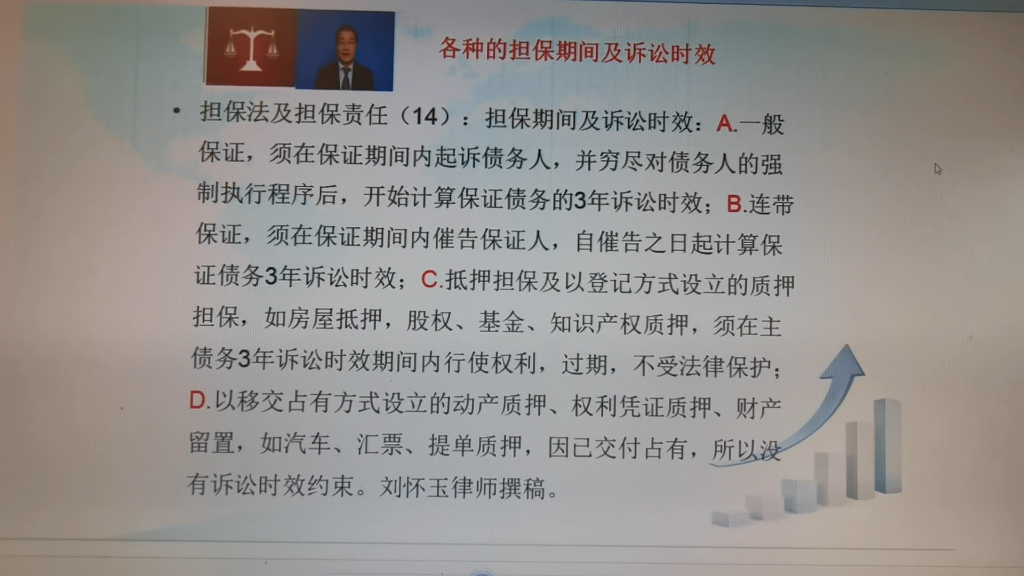 ...程序后,开始计算保证债务的3年诉讼时效;B.连带保证,须保证期间内催告