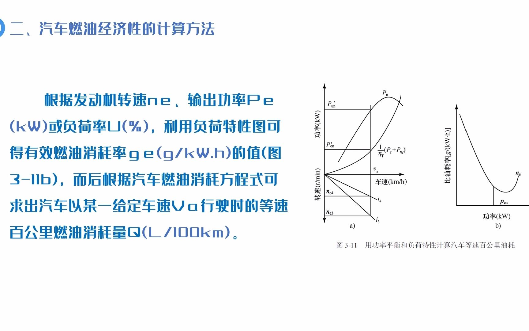 3.2汽车燃油经济性的计算