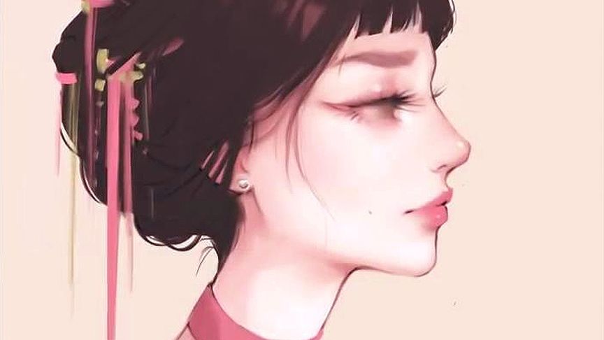 插画师用PS绘制超美型人物过程!脖子长的有点夸张但效果相当漂亮