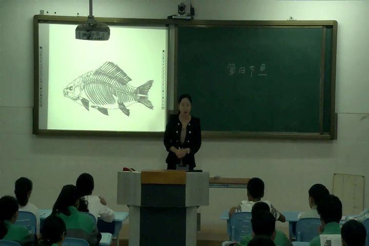 人教版_初中八年级生物_上册第四节 鱼-陈老师_优质课公开课教学视频