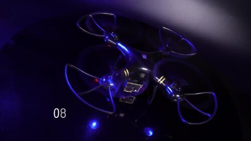 跨境608Pro无人机精灵款双镜头高清航拍四轴飞行器带灯光遥控飞机