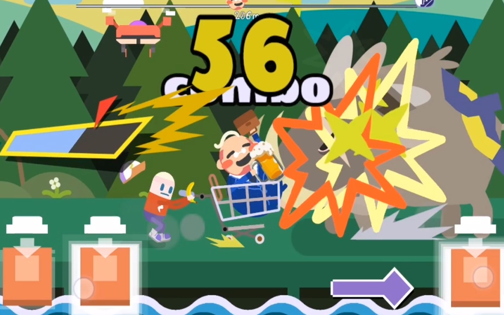 扶老豆回家:带醉酒老爸大战丛林野猪王,猪跑了爹吐了我笑了