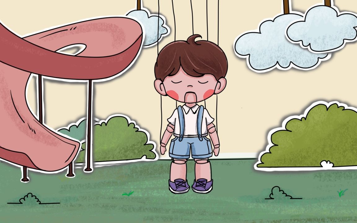 大四结课作业原创二维动画短片制作《木偶》