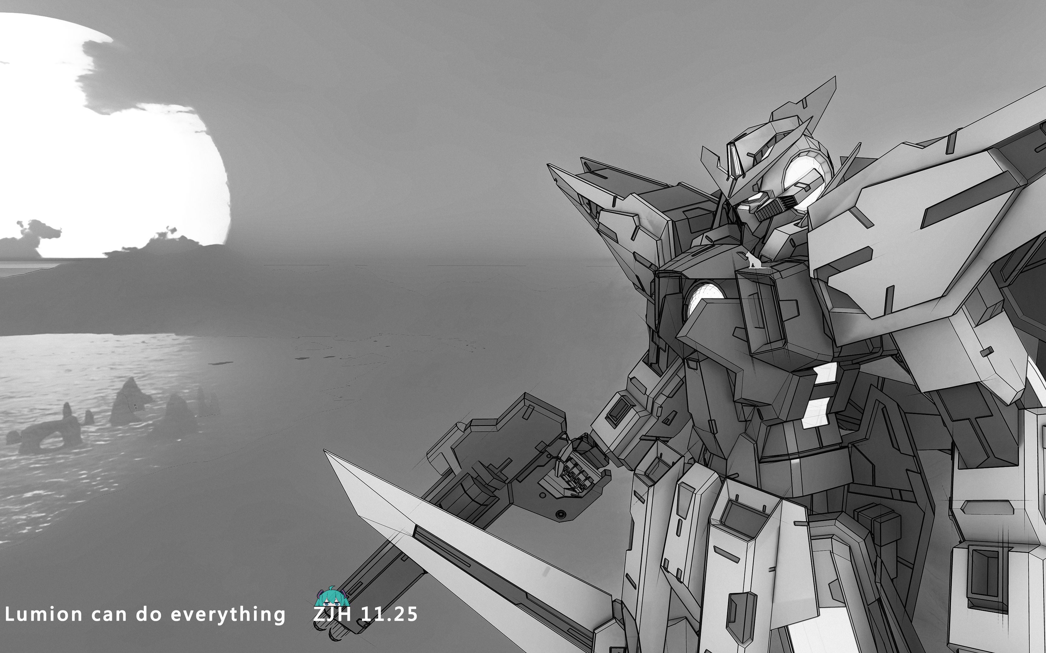 用Lumion渲染个GN-003主天使