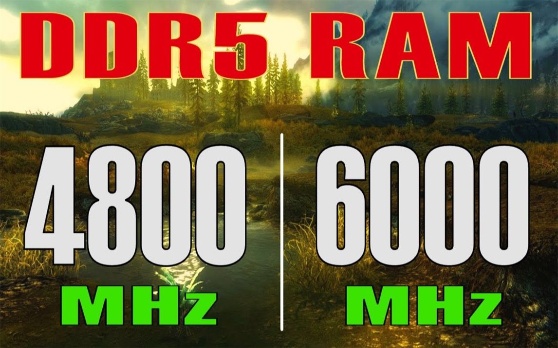 【Win10系统】6000MHz CL40 vs 4800MHz CL34 游戏帧数对比(1080...