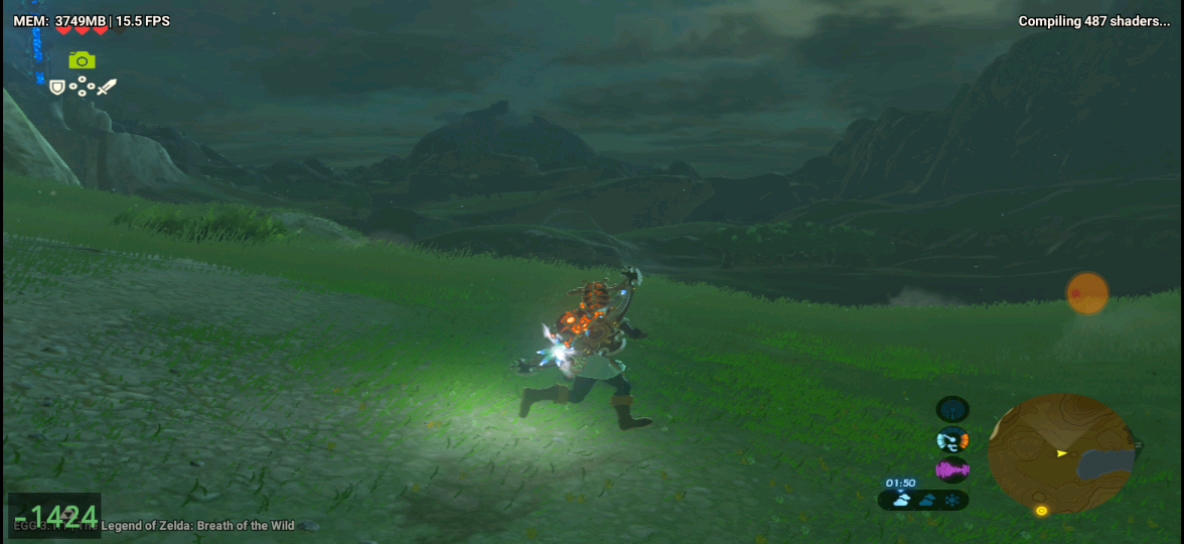 骁龙845 最高有22帧跑540p《塞尔达传说:旷野之息》蛋蛋模拟器 超频...