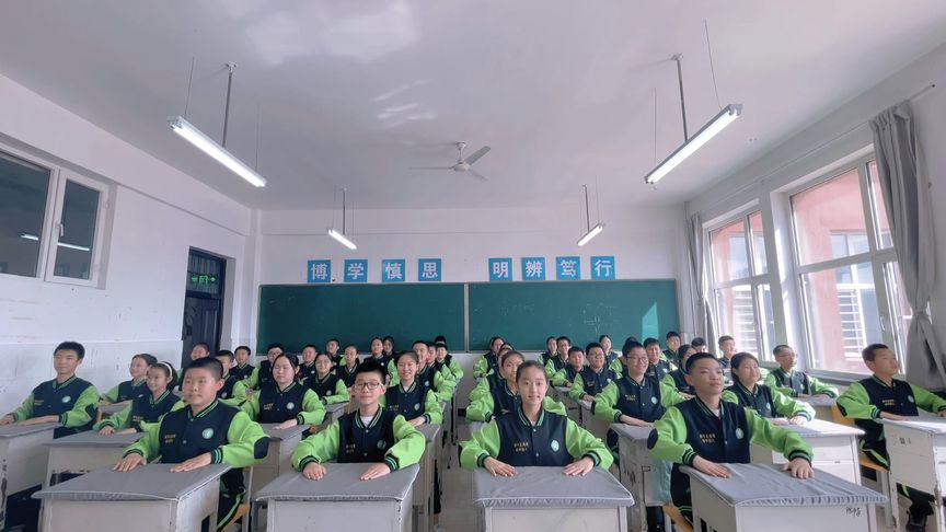 初一一班精忠报国手势舞