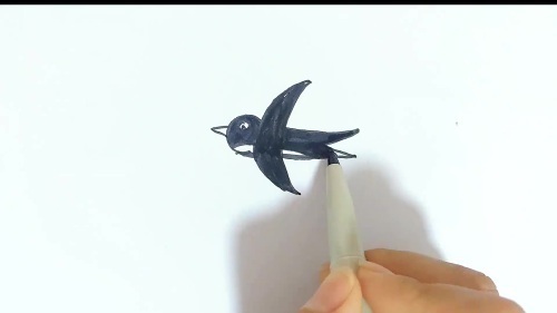 3580. 我画的小燕子简单吗?春天简笔画,燕子简笔画,儿童画