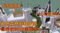 ...我的世界 第一季 第21集 暮色森林探索荆棘之上的城堡 最终的boss就...