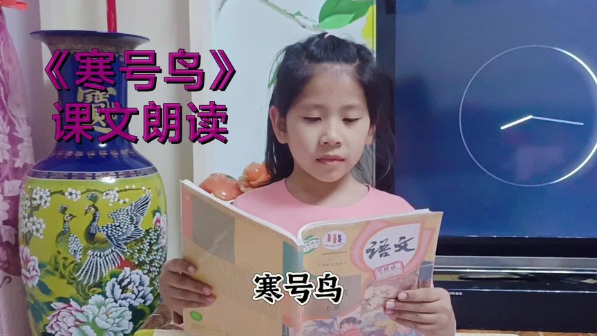记录姐姐的学习时光,今日朗读部编版二年级上册课文《寒号鸟》