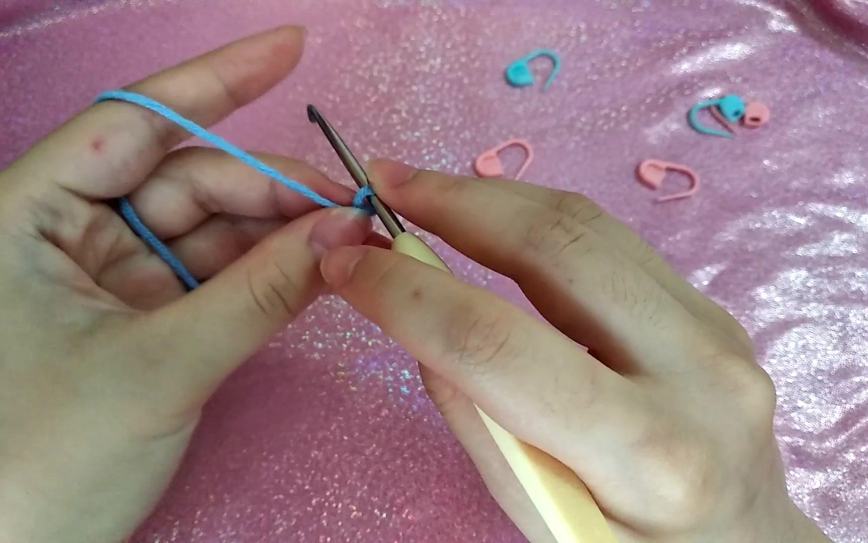 【阿吱教程】钩针钩围巾的基础方法