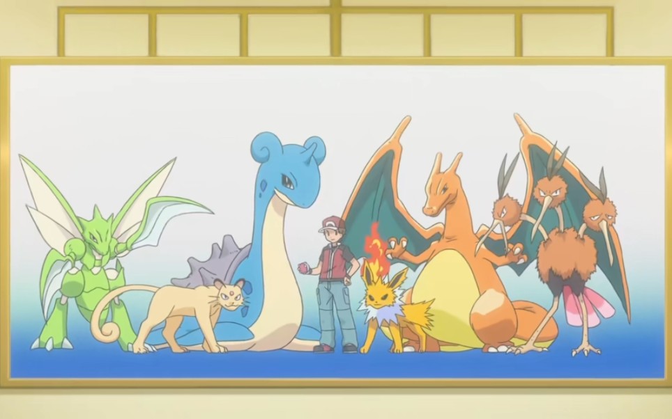 口袋妖怪火红叶绿-如果用起源赤的队伍挑战二周目关东四天王,能赢吗