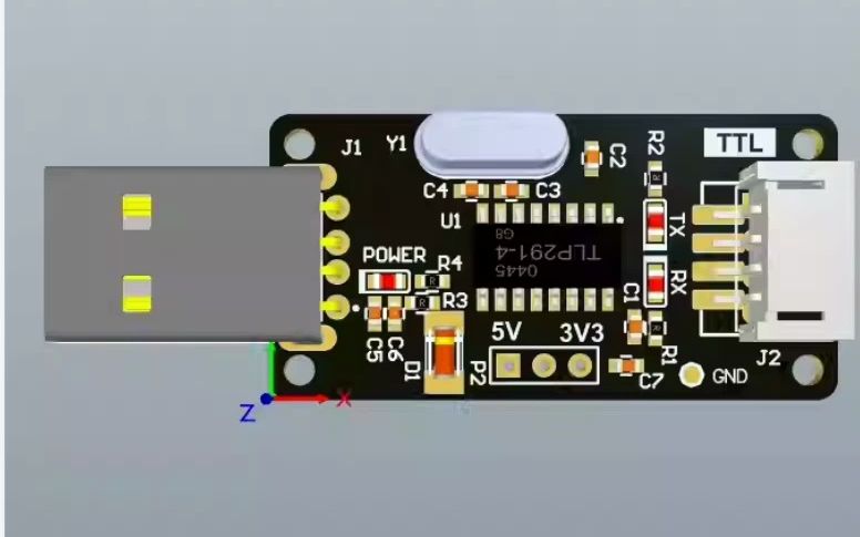 USB转TTL PCB+原理图