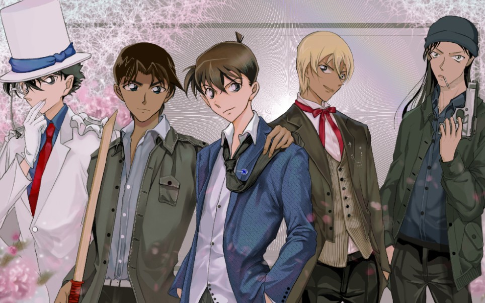 【绘画过程】侦探男团出道图,快来看看有你本命吗?名侦探柯南板绘过程