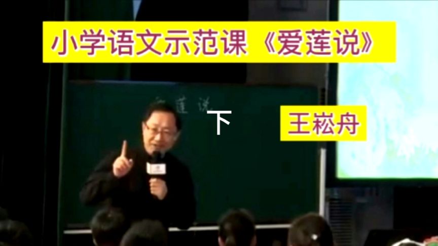 王崧舟小学语文示范课《爱莲说》下
