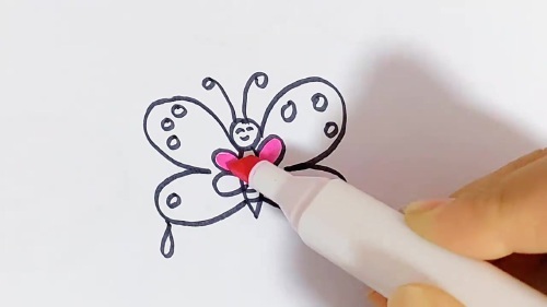 蝴蝶这样画也太简单了吧,创意简笔画,儿童画