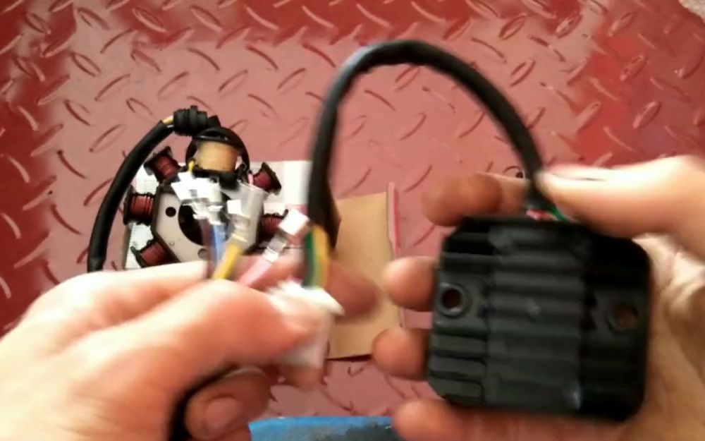 摩托车的充电线路,和接线方法