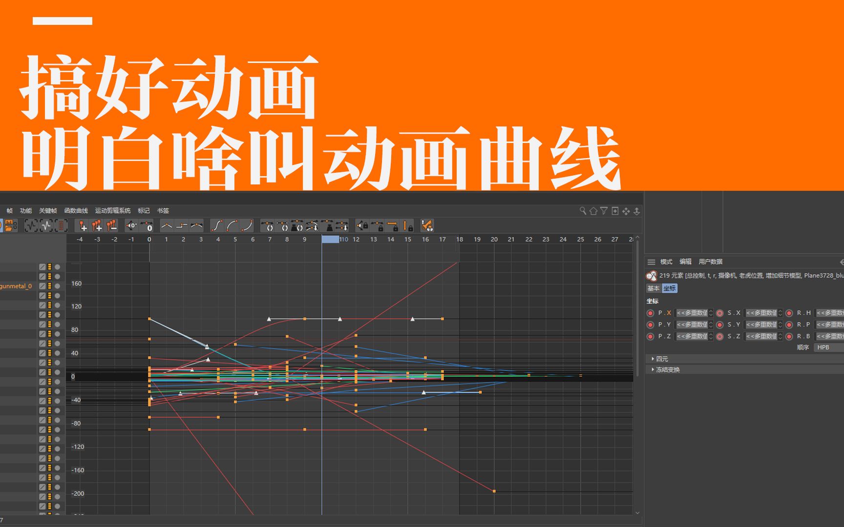 (C4D)隔壁小姐姐都明白的动画曲线原理你竟然不知道~