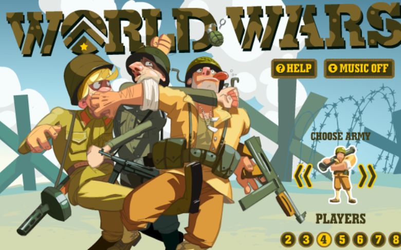 简单的flash游戏World Wars演示