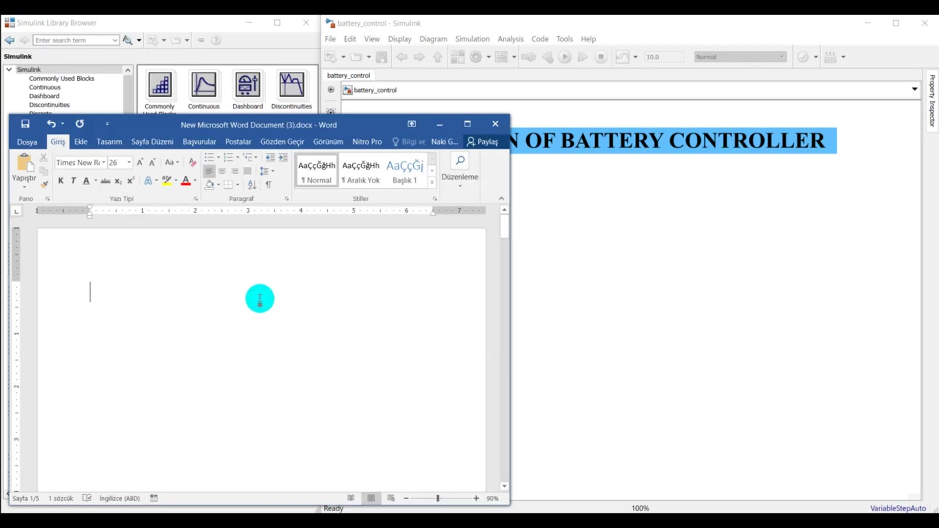 储能电池控制器设计MATLAB Simulink