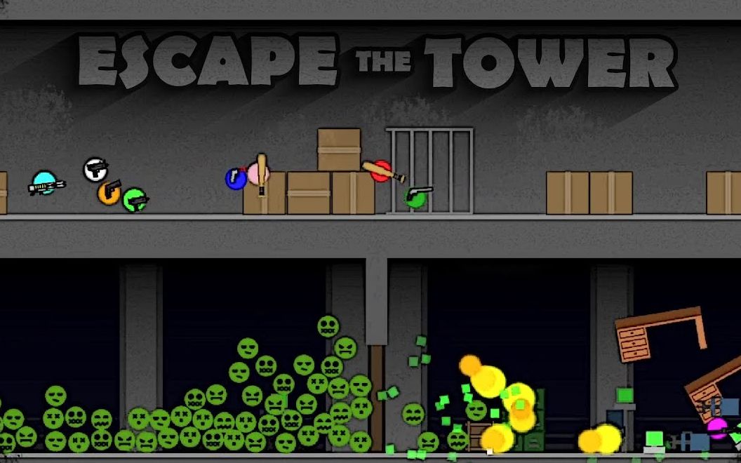 【Algodoo】Tower Survival 13 - 逃离僵尸塔