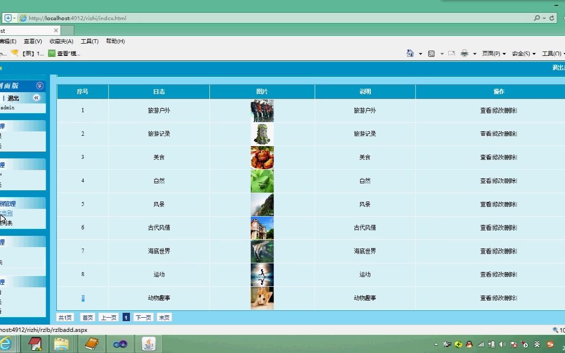 计算机毕业设计asp.net日志管理系统VS开发sqlserver数据库web结构...