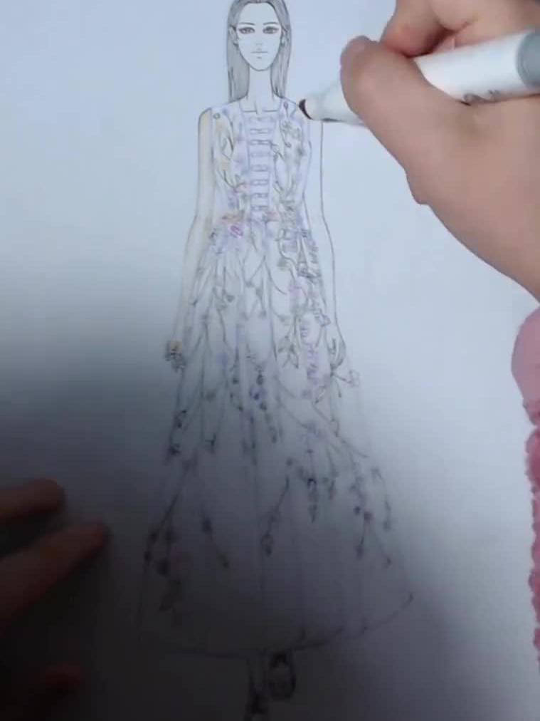 教你初学者设计衣服怎么画